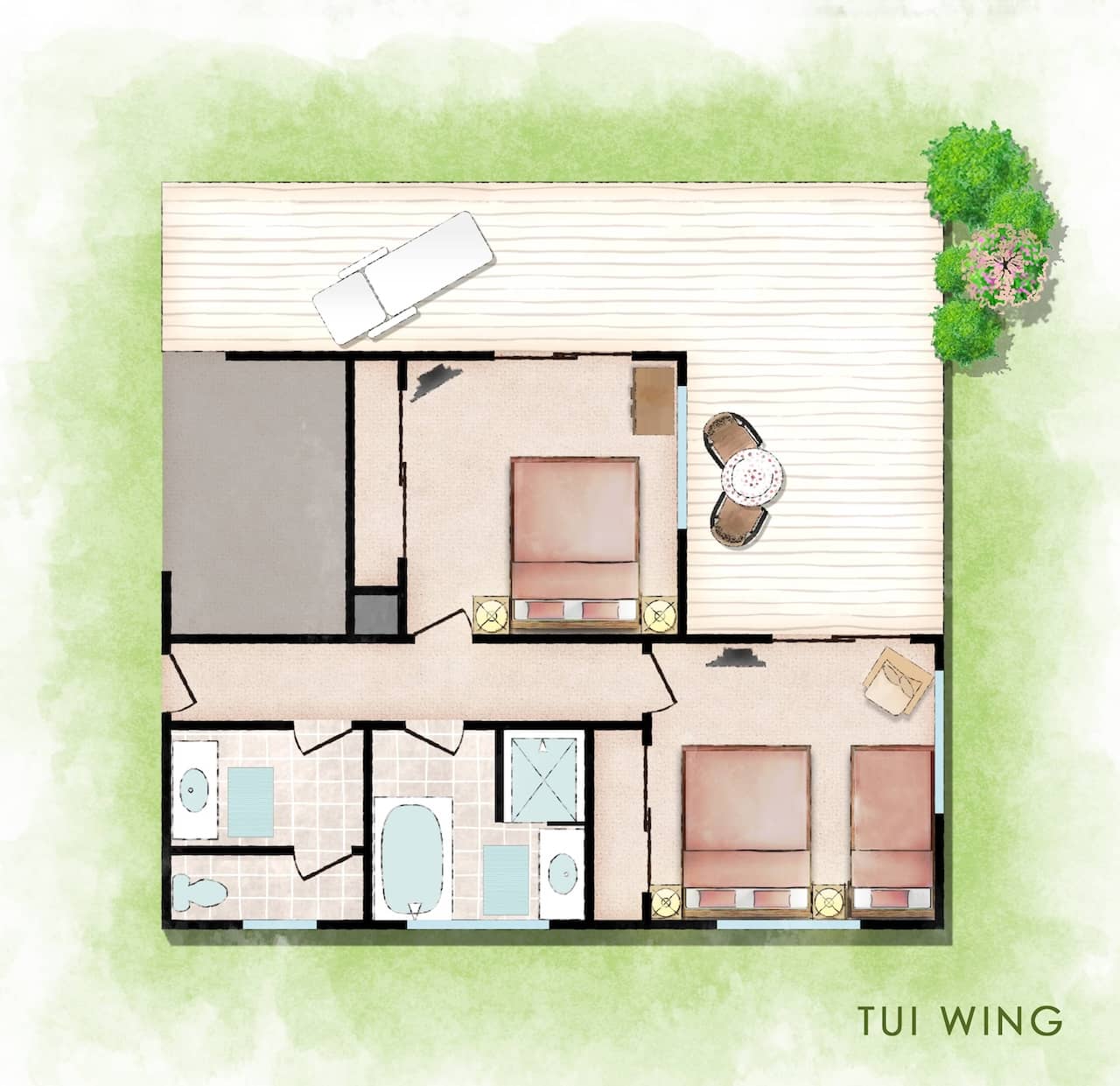 Heaven's Rest B&B - Tui Wing - Family Two Bedroom Suite